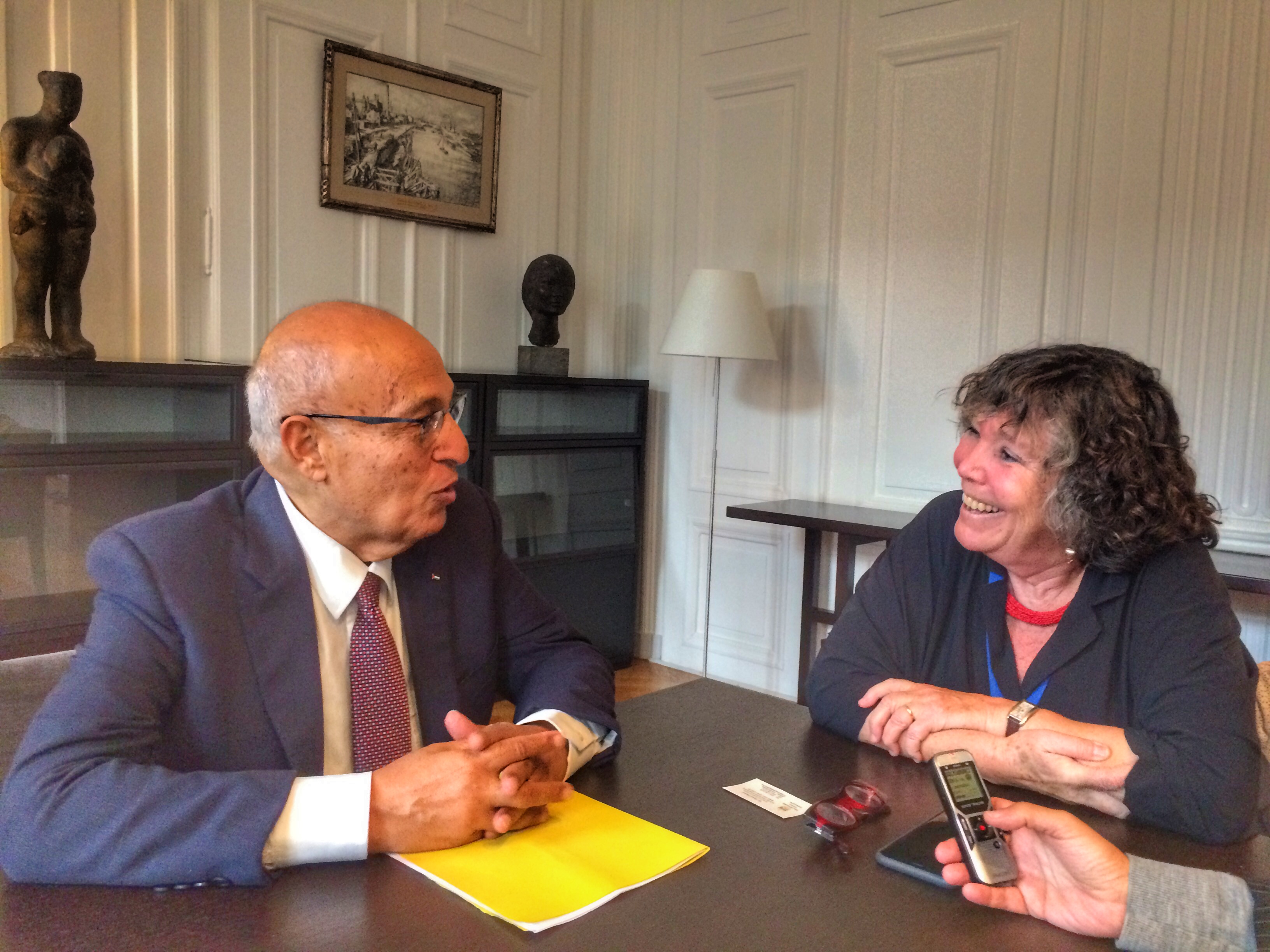 Rencontre avec Nabil Shaath et l’Ambassadeur de Palestine en Belgique ...